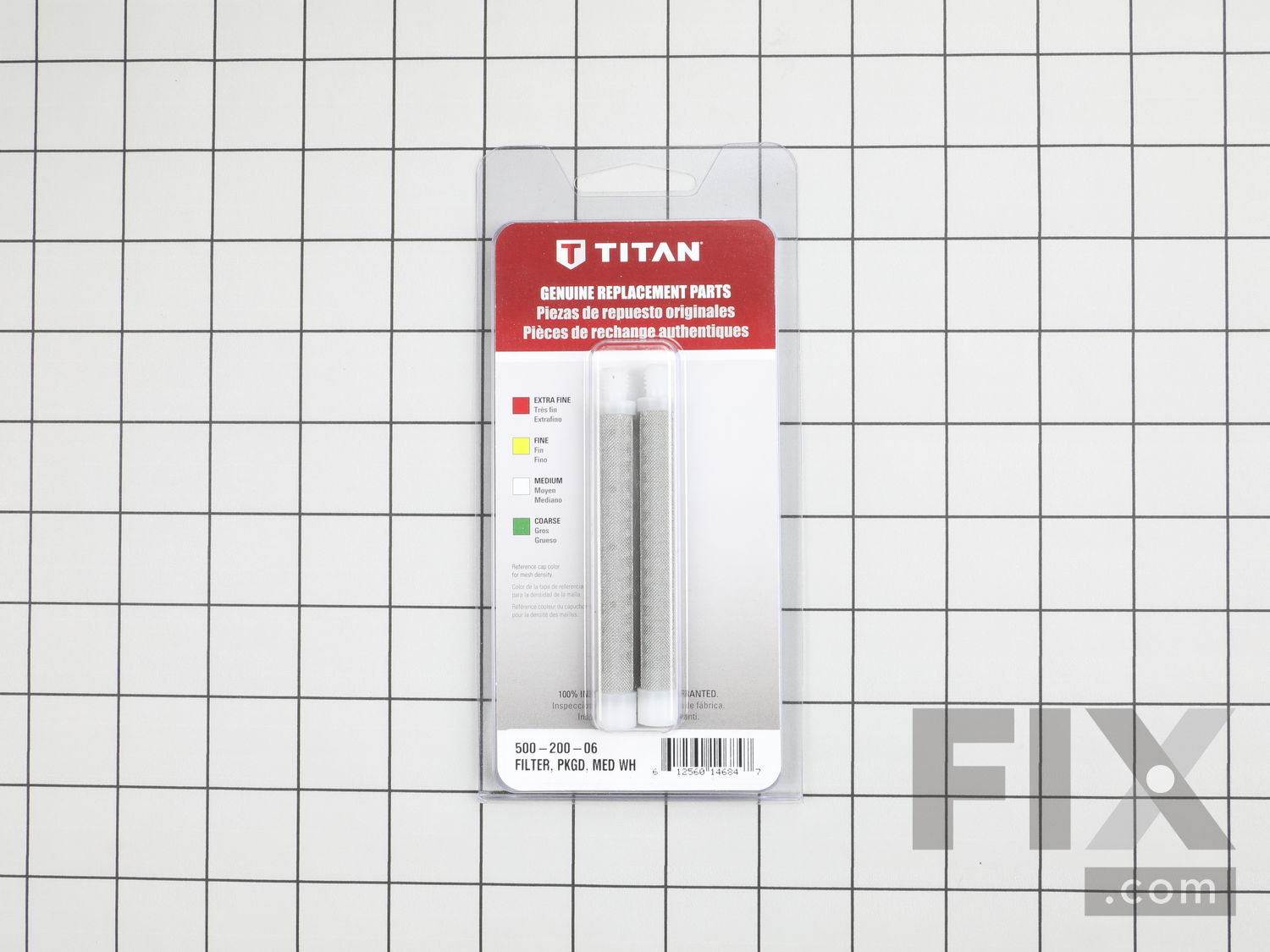 OEM Titan 500-200-06 Filter, Pkg, Med White - Fix.com